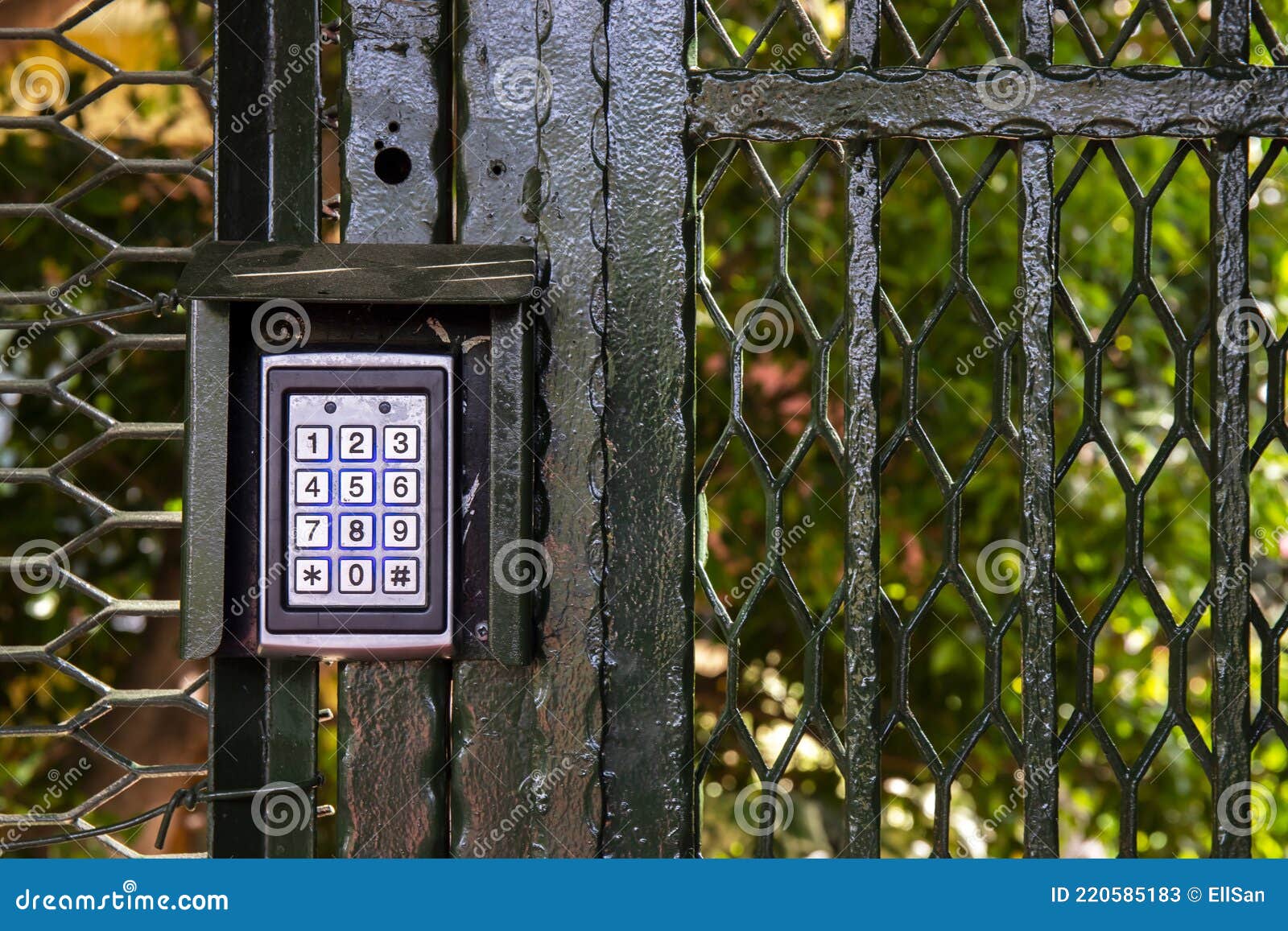 Secure Password on Keyboard for Opening Door. Metal Code Lock ...