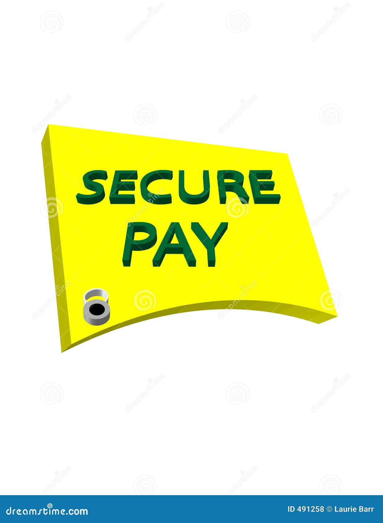 Secure Pay stock illustration. Illustration of colors, secure - 491258