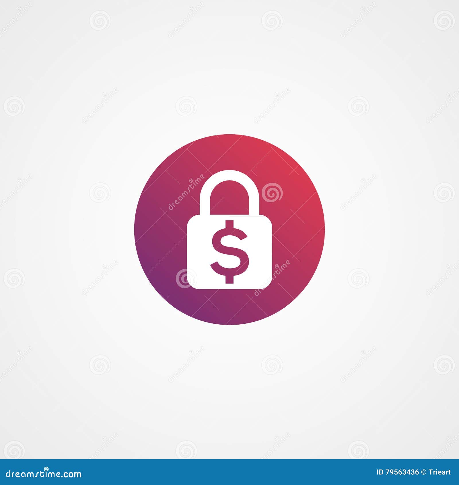 Secure payment logo icon stock vector. Illustration of lock - 79563436