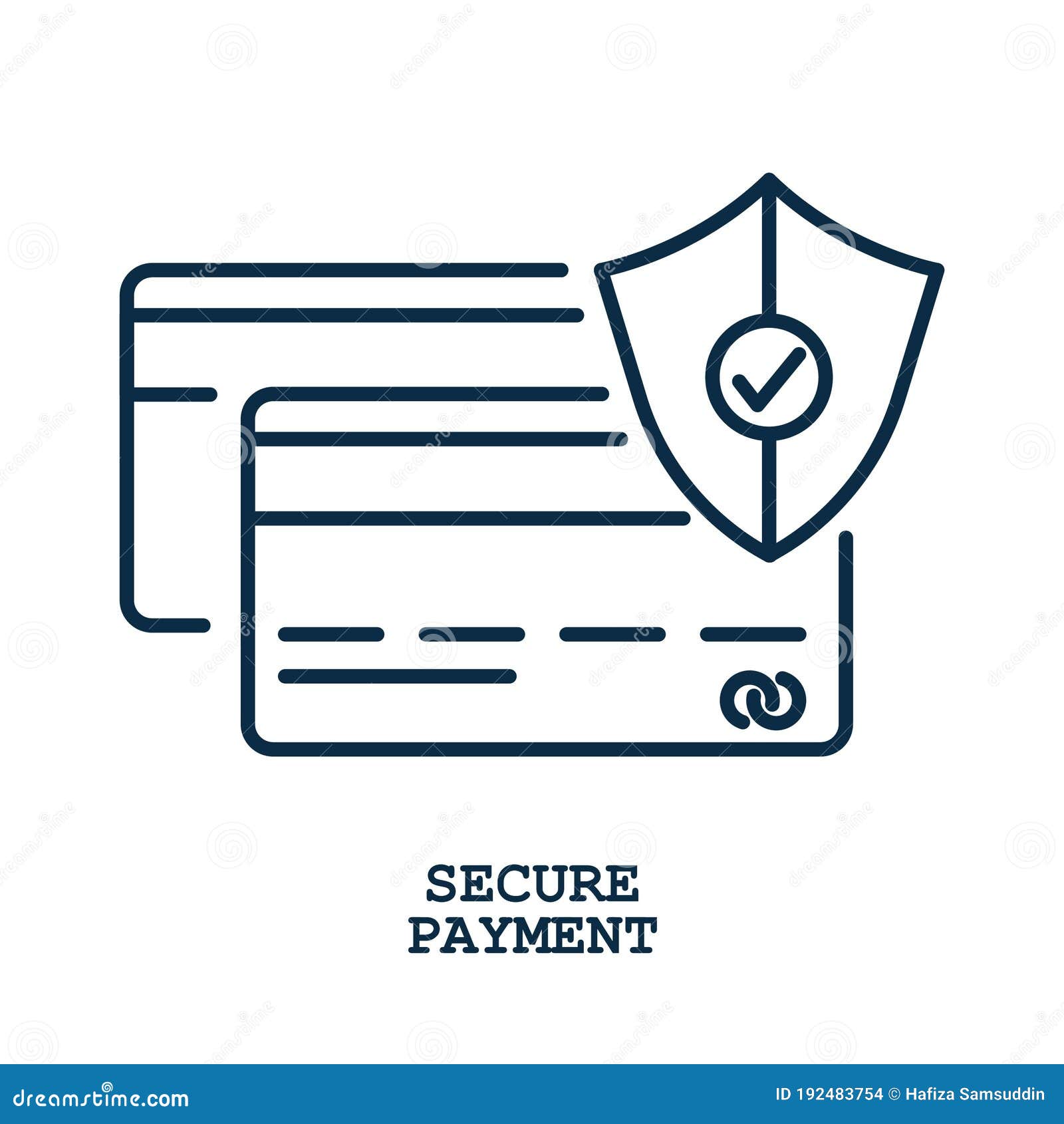 Secure Payment. Vector Illustration Decorative Design Stock Vector ...