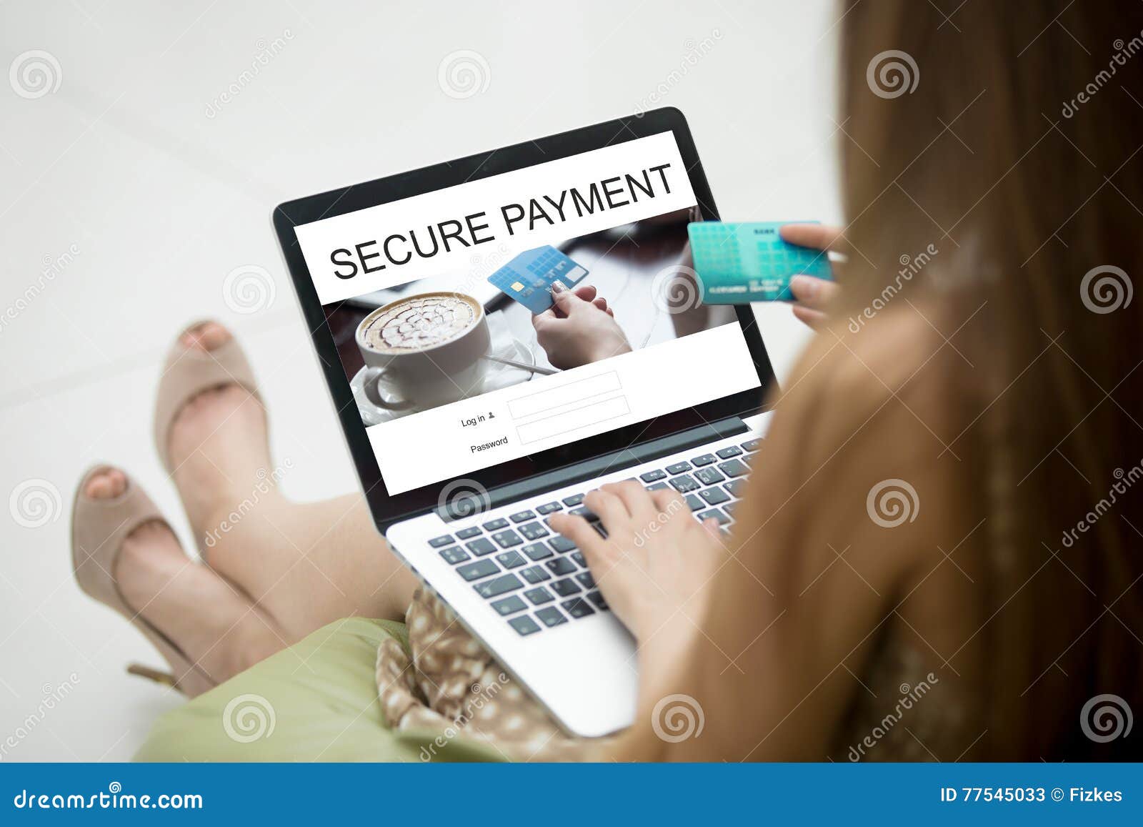 Secure payments concept stock image. Image of commerce - 77545033