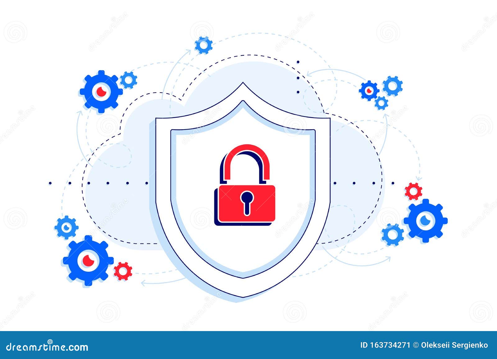 Secure Platform With API Downtime Protection First Screen Template ...
