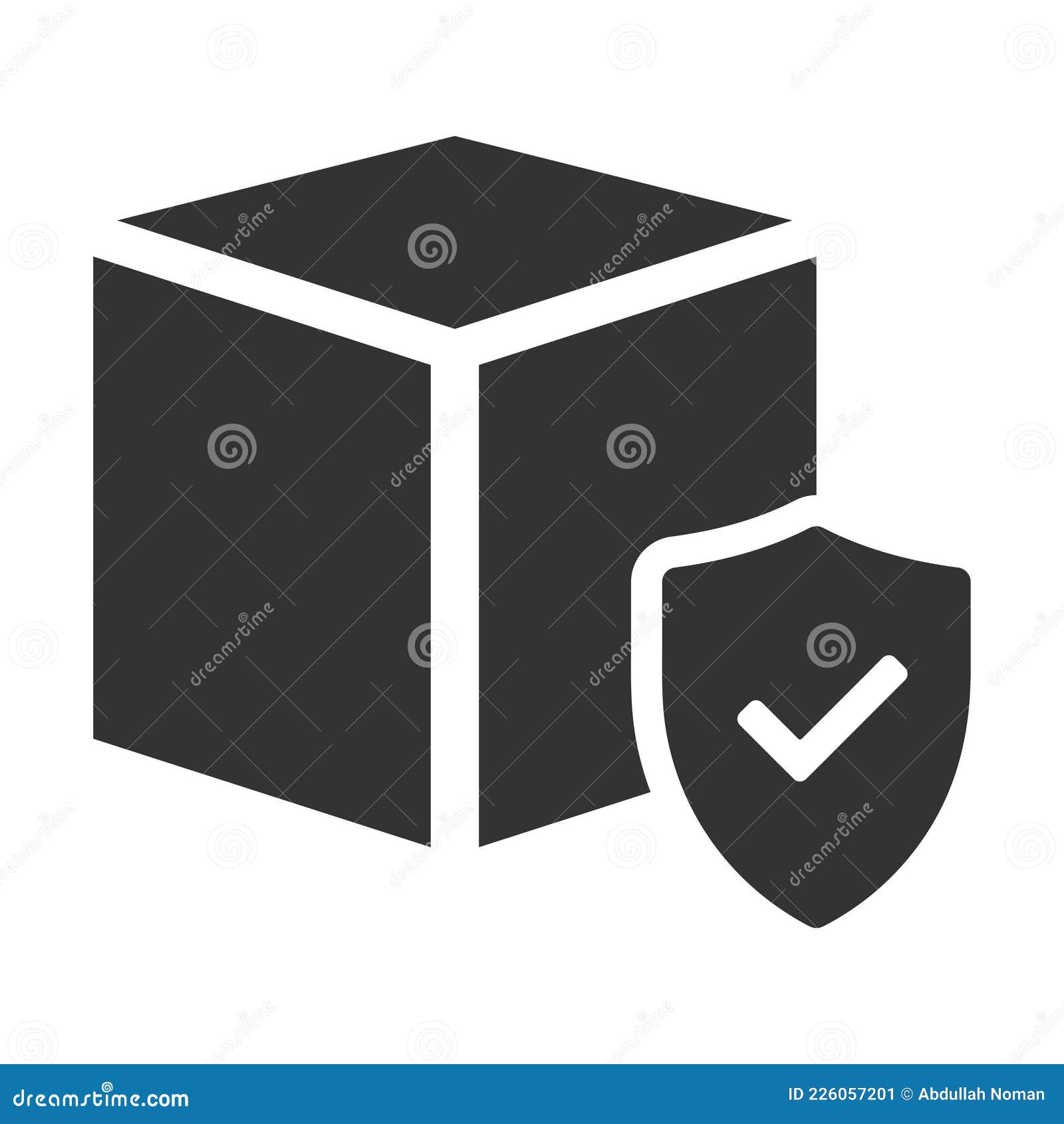 Secure product icon design stock vector. Illustration of parcel - 226057201