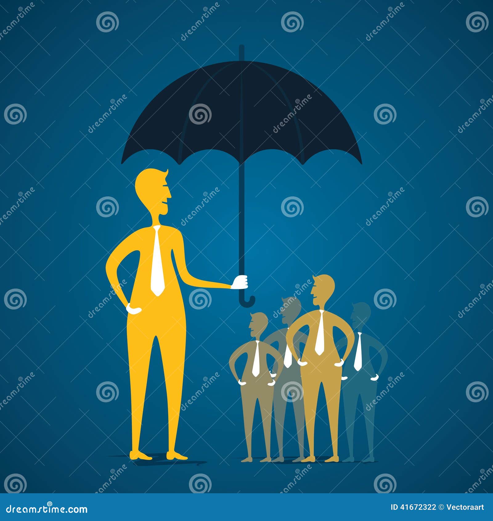 Secure or protect client stock vector. Illustration of father - 41672322