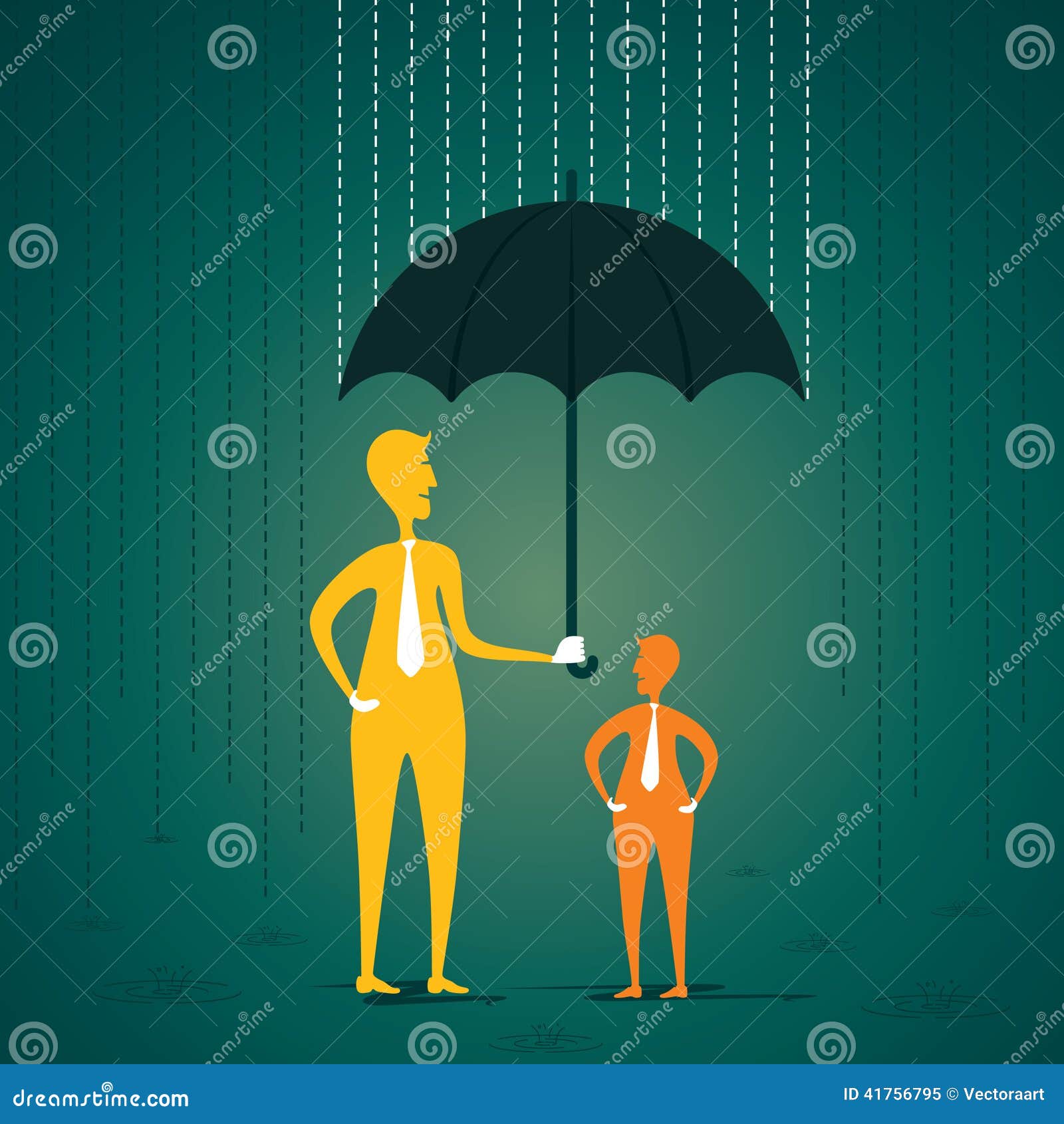 Secure or protect client stock vector. Illustration of male - 41756795