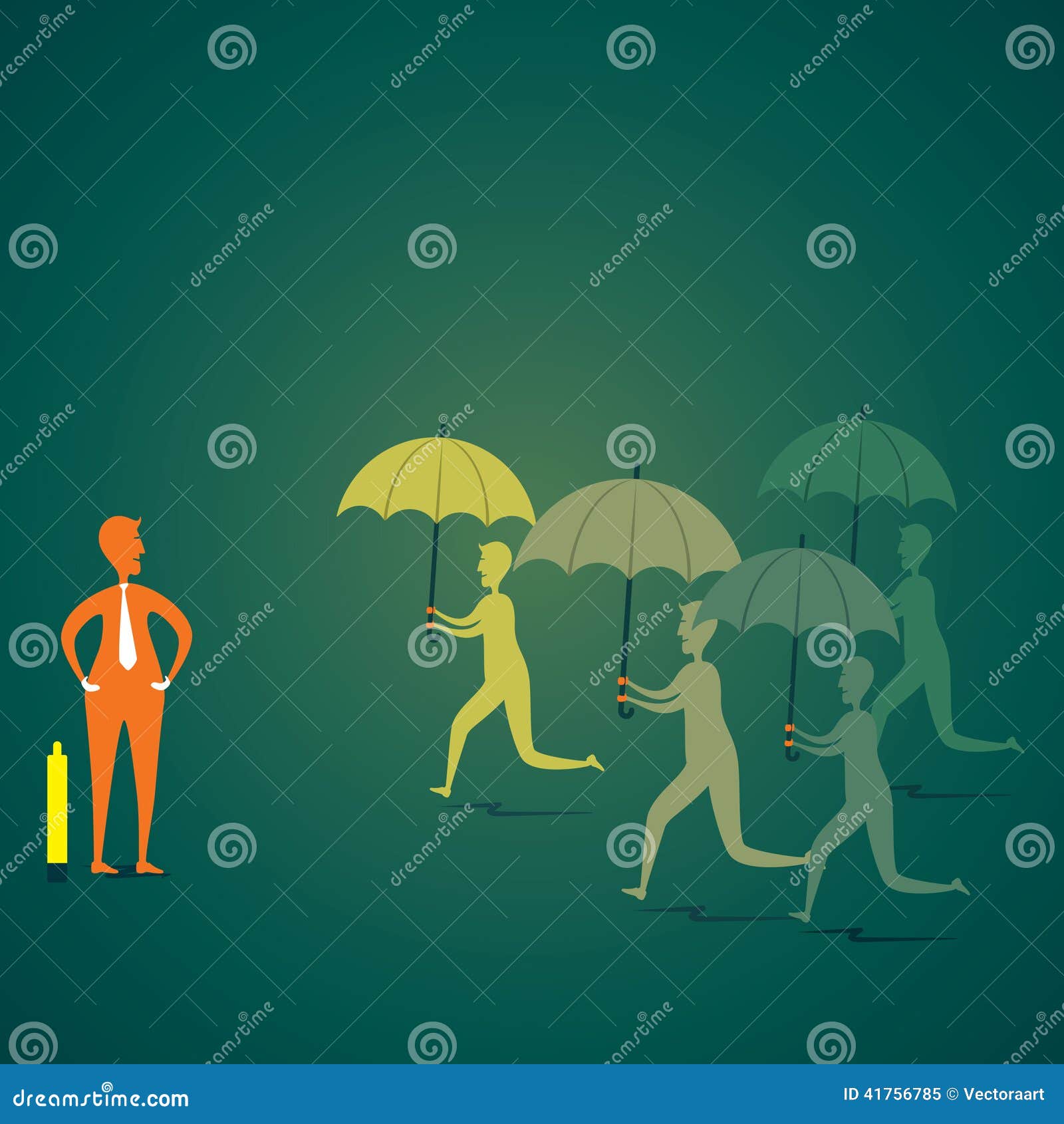 Secure or protect client stock vector. Illustration of agent - 41756785