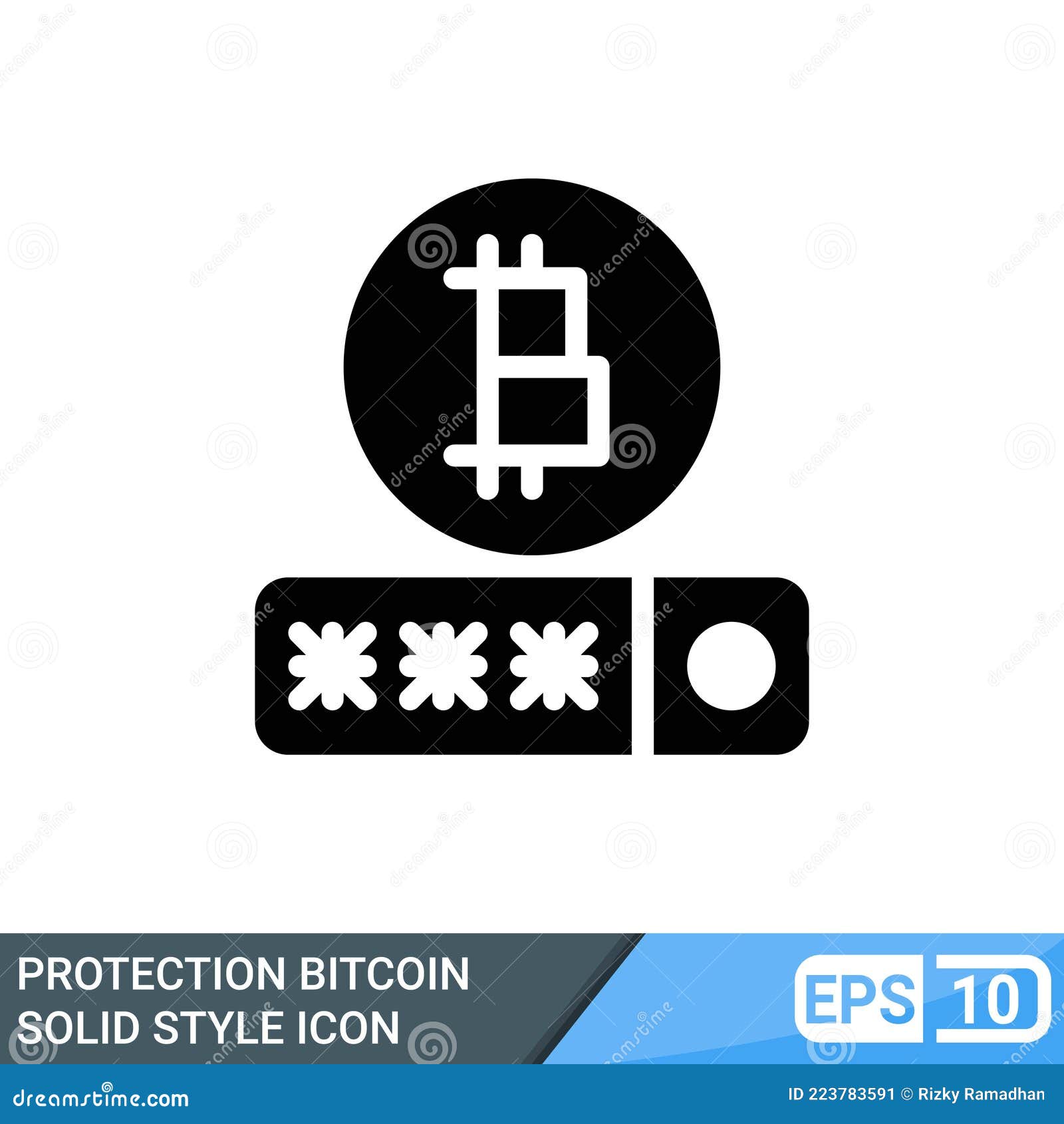Bitcoin 3D Solid Gold With Light Reflection On Surface With Shadow ...
