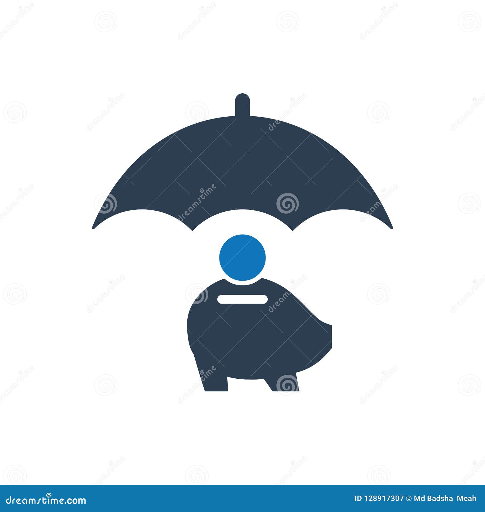 Secure Savings Icon stock vector. Illustration of vector - 128917307