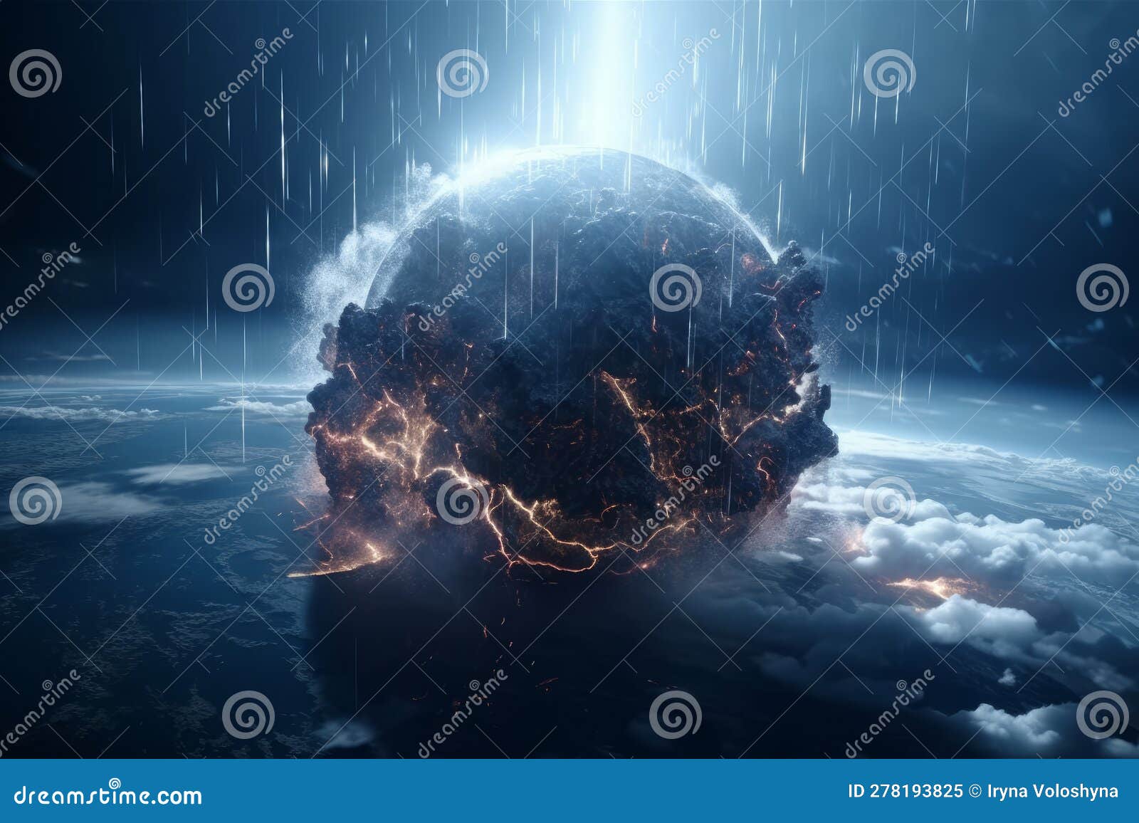 Secure Sci-Fi Storage Cloud: Encrypted Particles in Space with Stunning ...