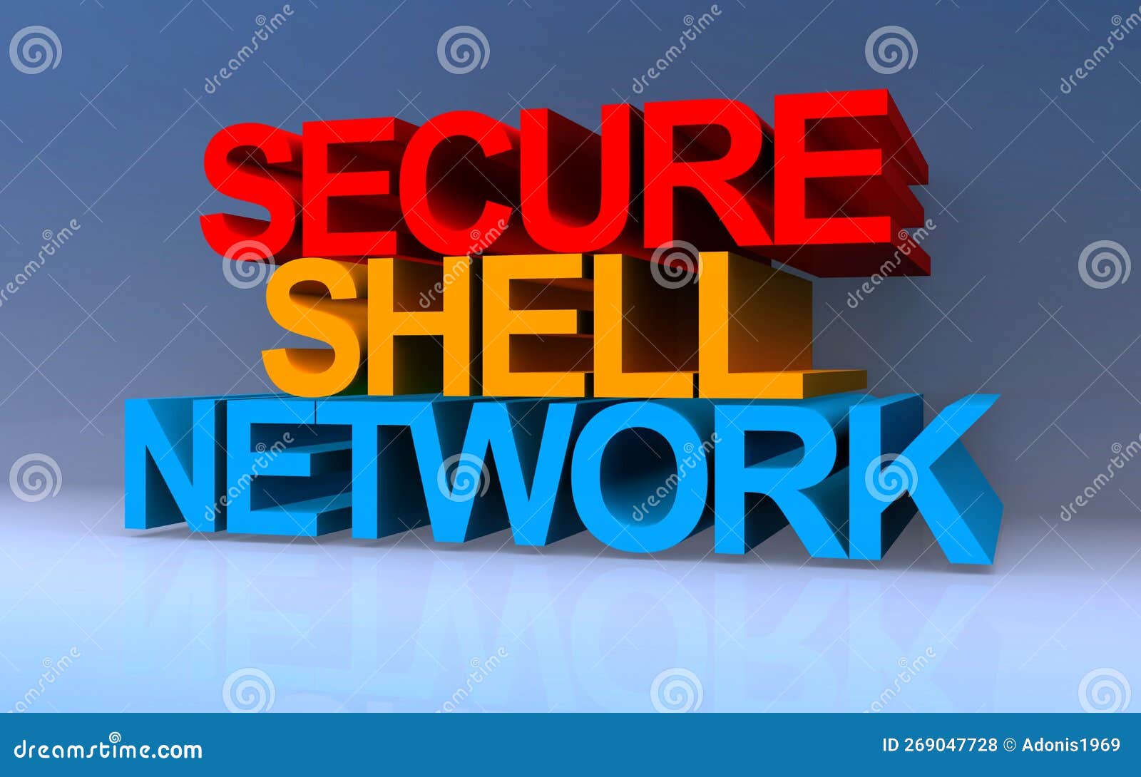 SSH - Secure Shell Network Internet Connection. Server Room On ...