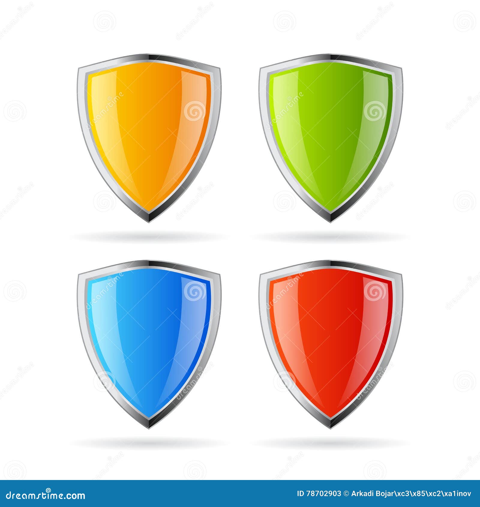 Secure shield icon stock vector. Illustration of chrome - 78702903