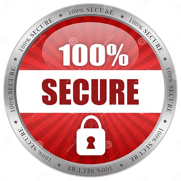 Secure shiny icon stock illustration. Illustration of assurance - 19120318