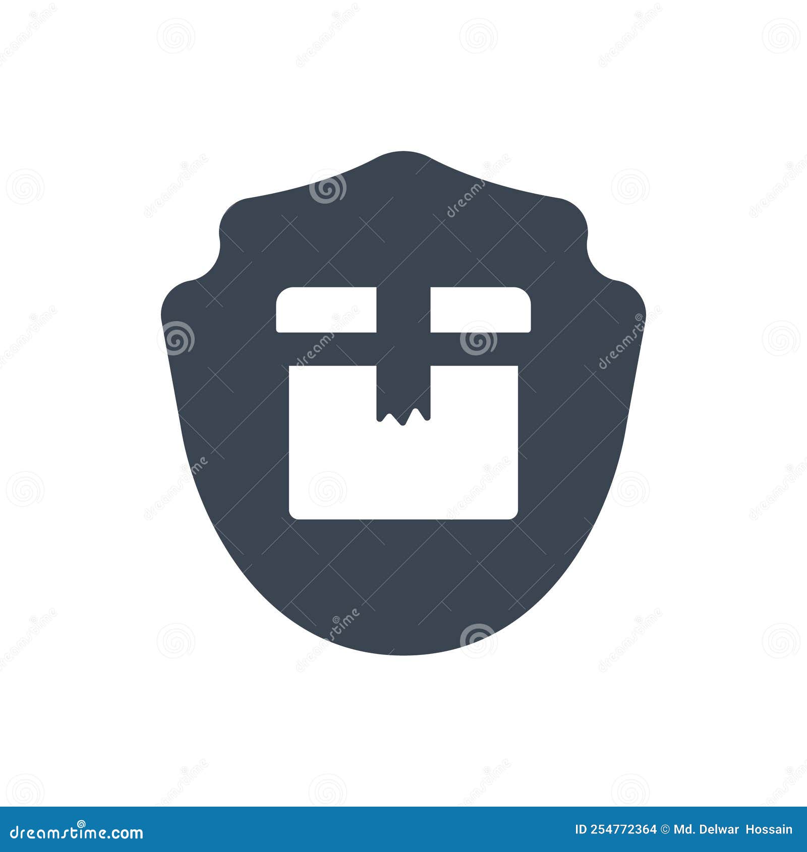 Secure shipping icon stock vector. Illustration of illustrations ...