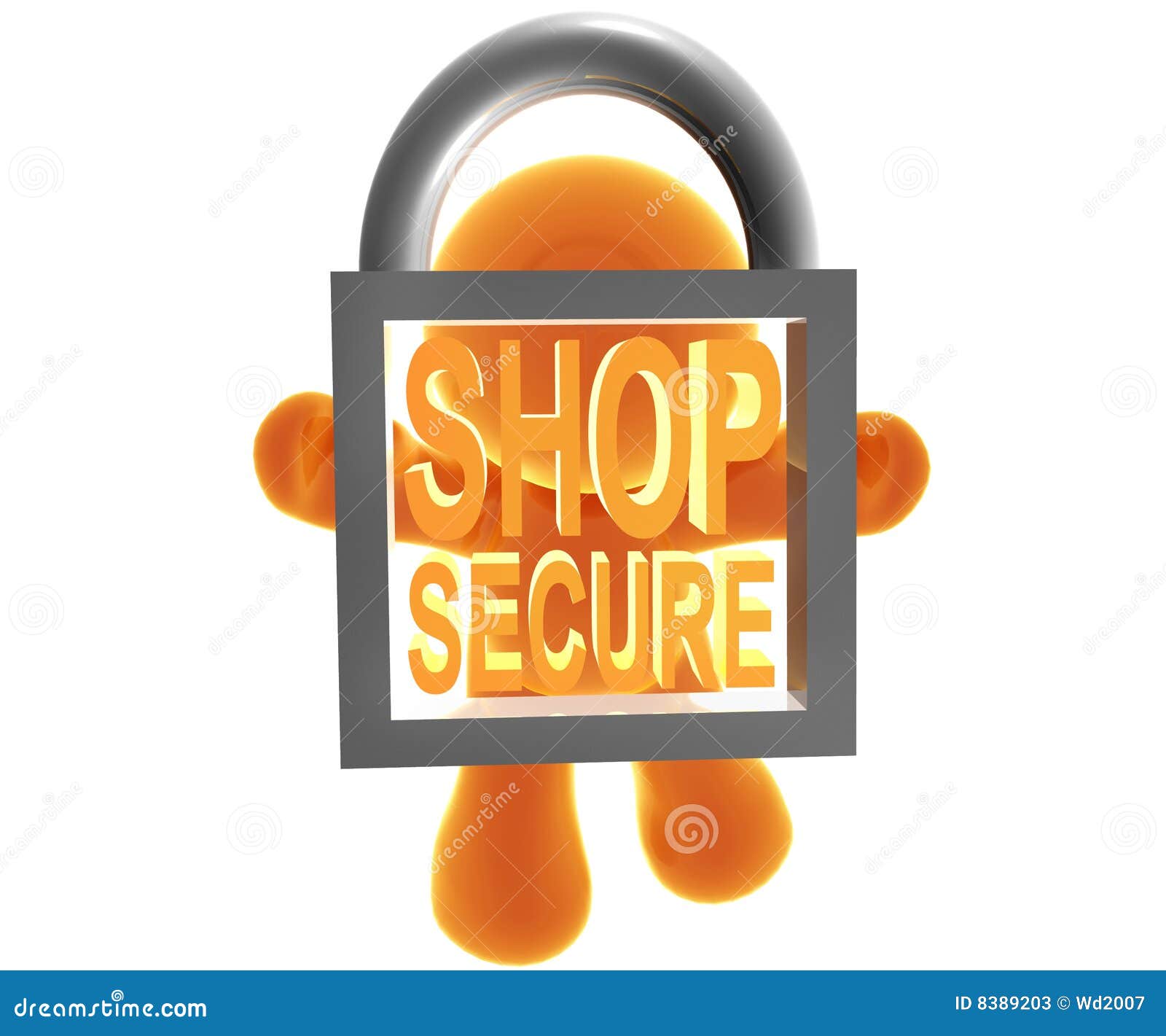 Secure shopping icon stock illustration. Illustration of icon - 8389203