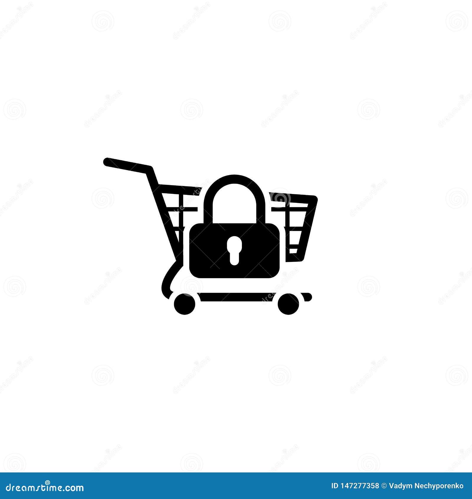 Secure Shopping Icon. Trendy Secure Shopping Logo Concept On White ...