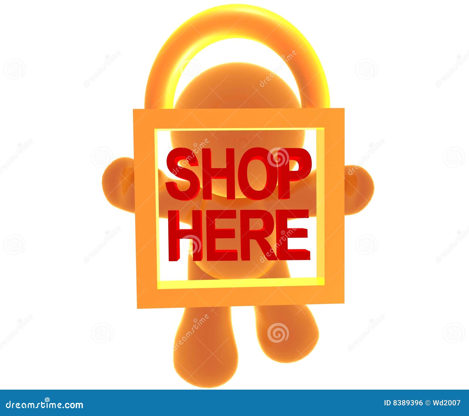 Secure Shopping Icon Symbol Stock Illustration - Illustration of ...