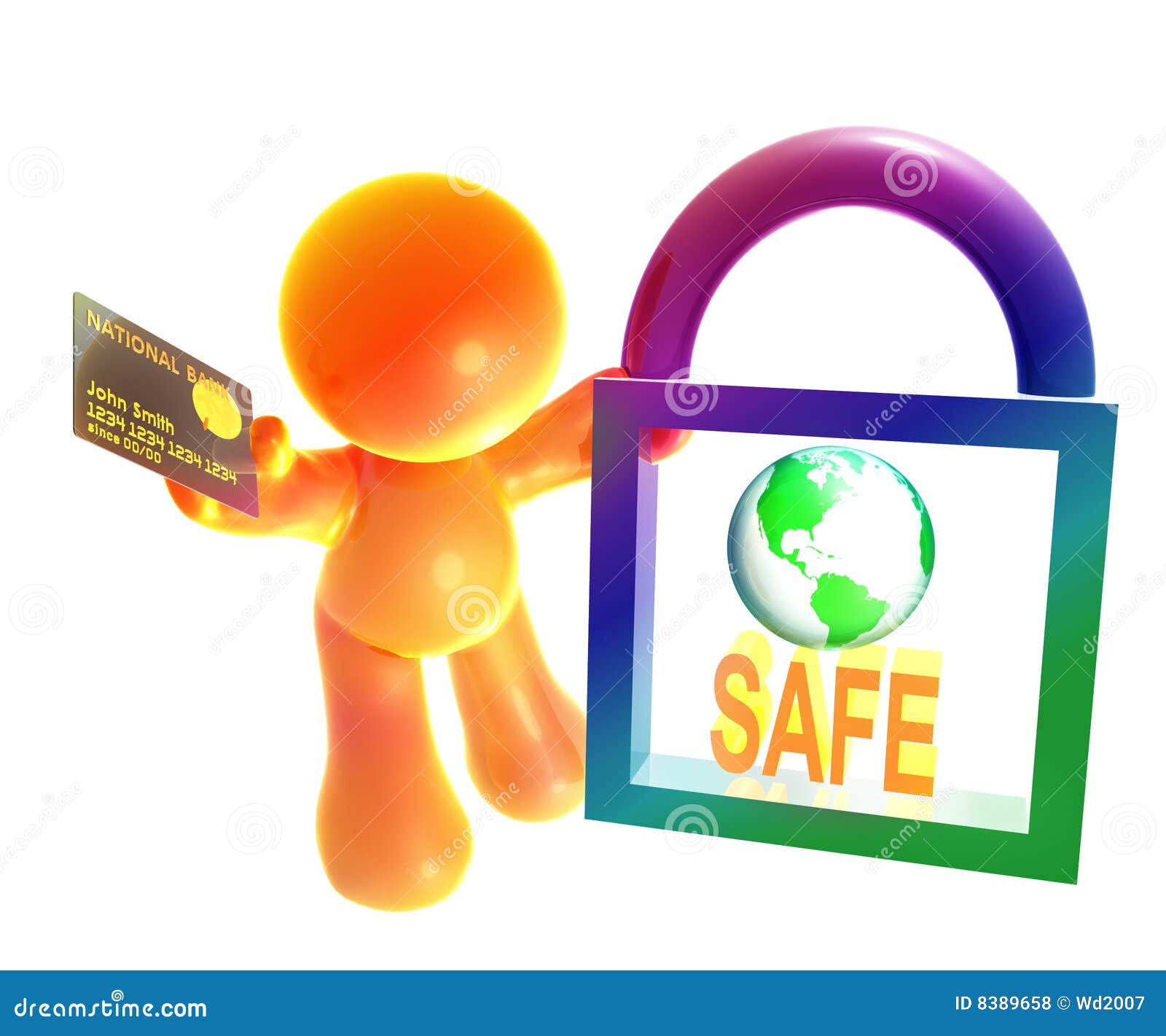 Secure Shopping Cart Royalty-Free Stock Photography | CartoonDealer.com ...
