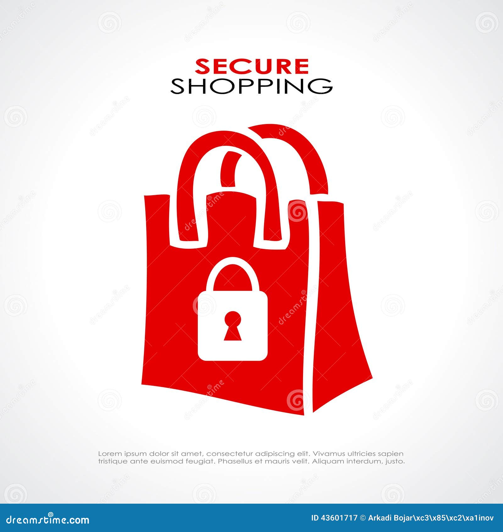 Secure Shopping Icon. Trendy Secure Shopping Logo Concept On White ...