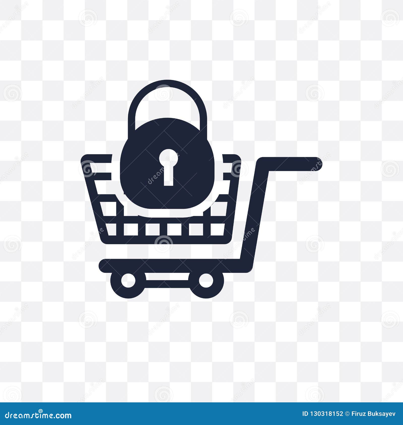 Secure Shopping Transparent Icon. Secure Shopping Symbol Design Stock ...