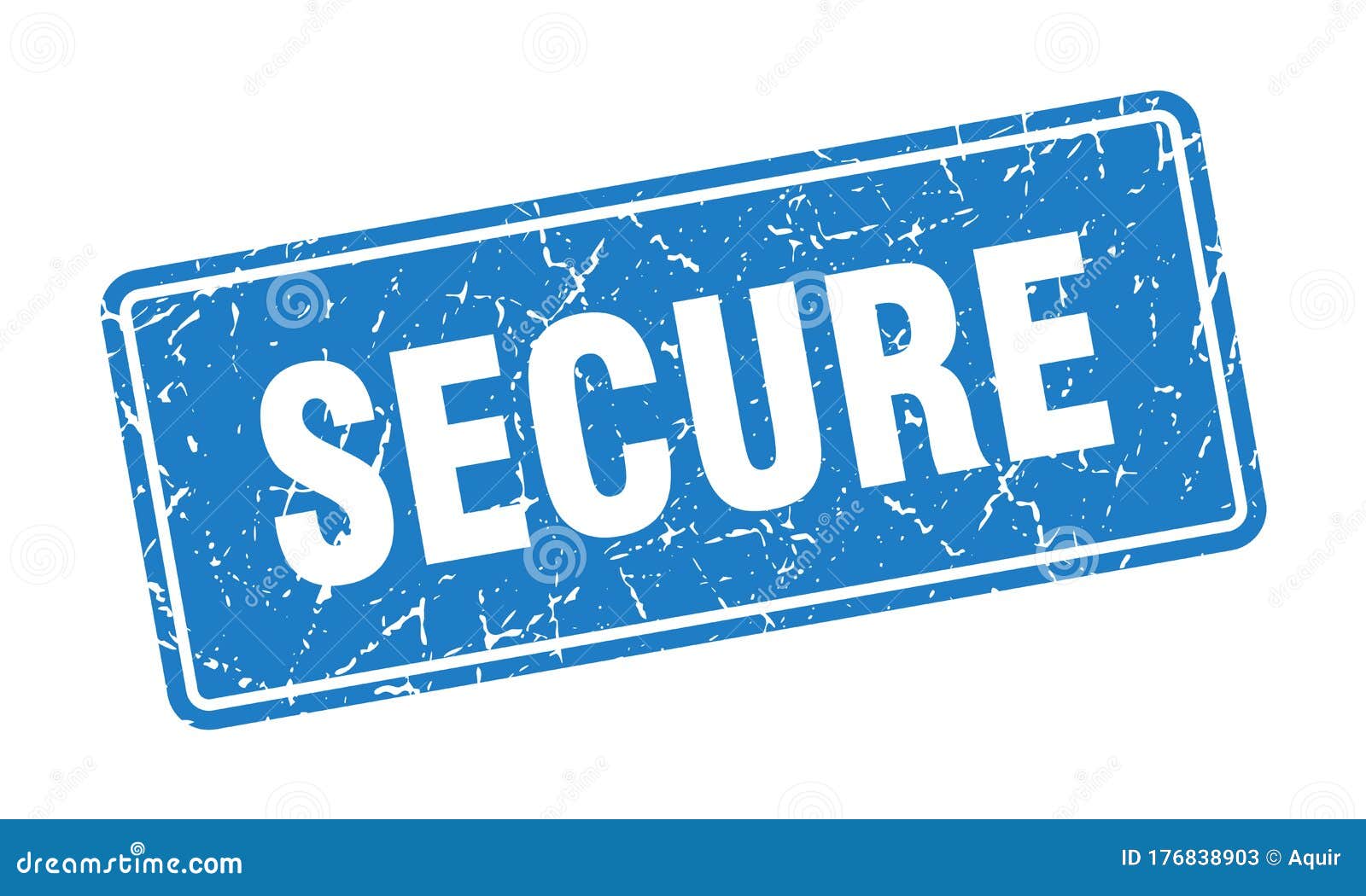 Secure Sign. Secure Grunge Stamp Stock Vector - Illustration of vector ...