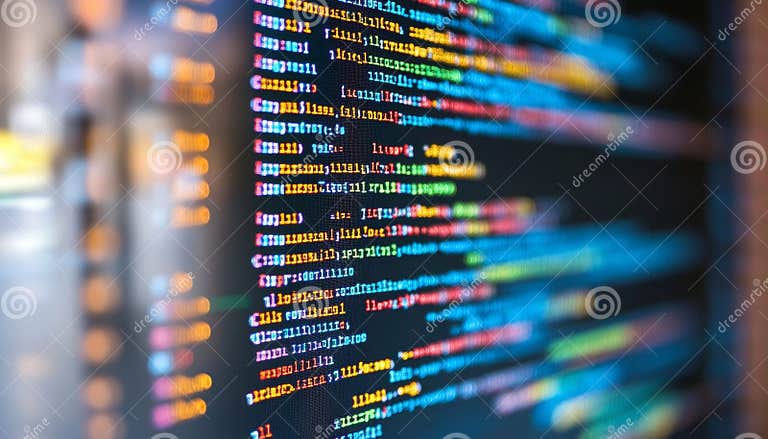 Secure Software Development Code Displayed on a Computer Screen with ...