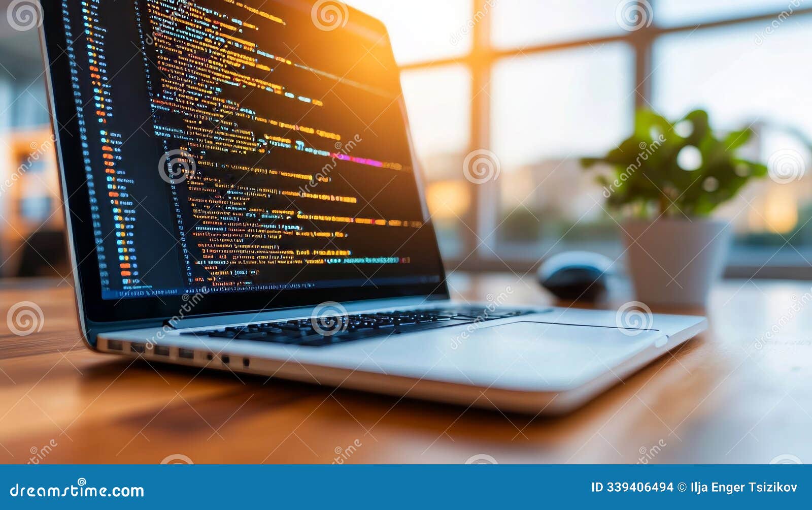 Secure Software Development Code Displayed on Laptop Screen with ... Secure Software Development Code Displayed on Laptop Screen with ...