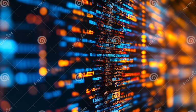 Secure Software Development Code Running on a Computer Screen with ...