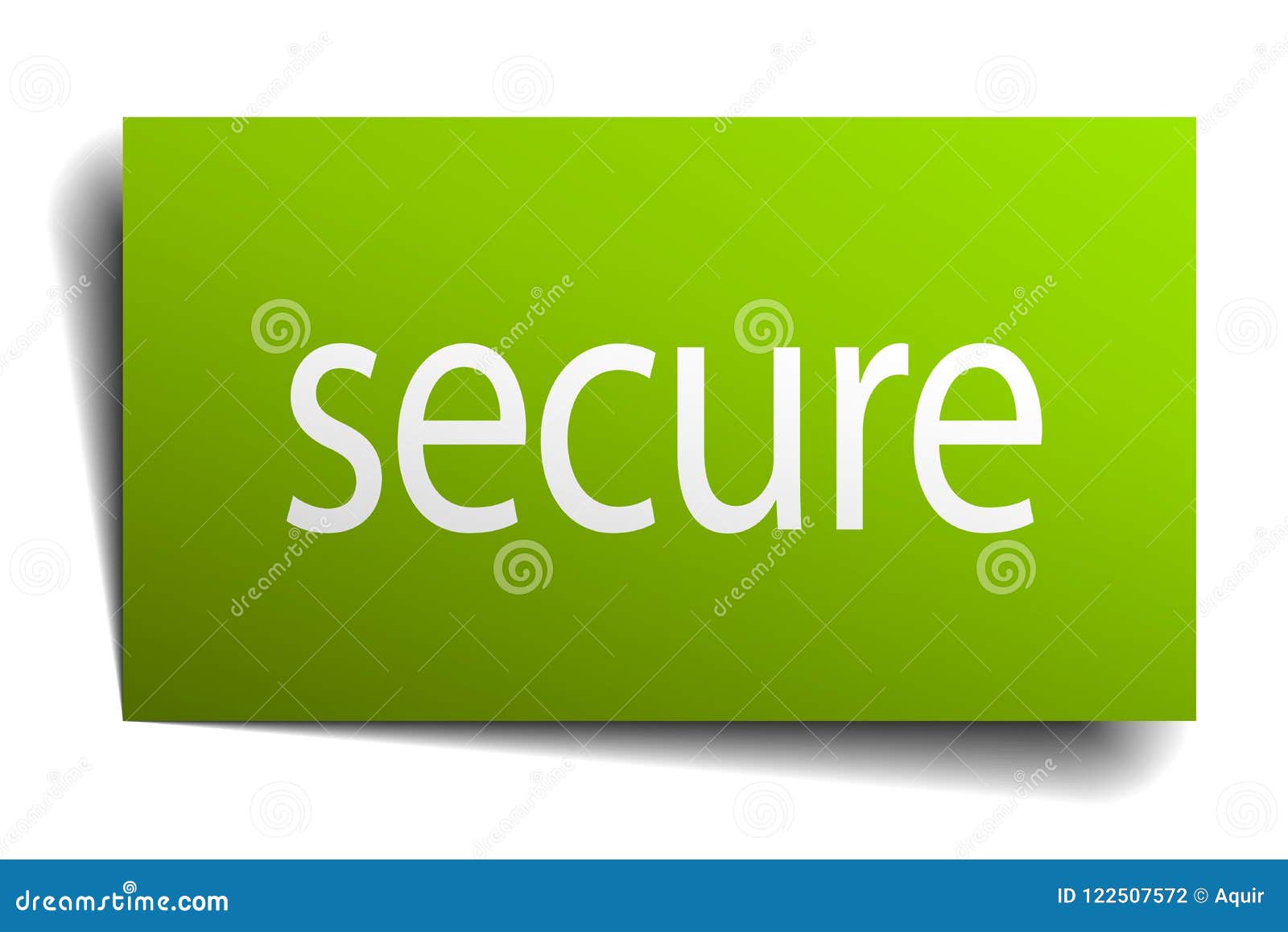 Secure sign stock vector. Illustration of isolated, insignia - 122507572