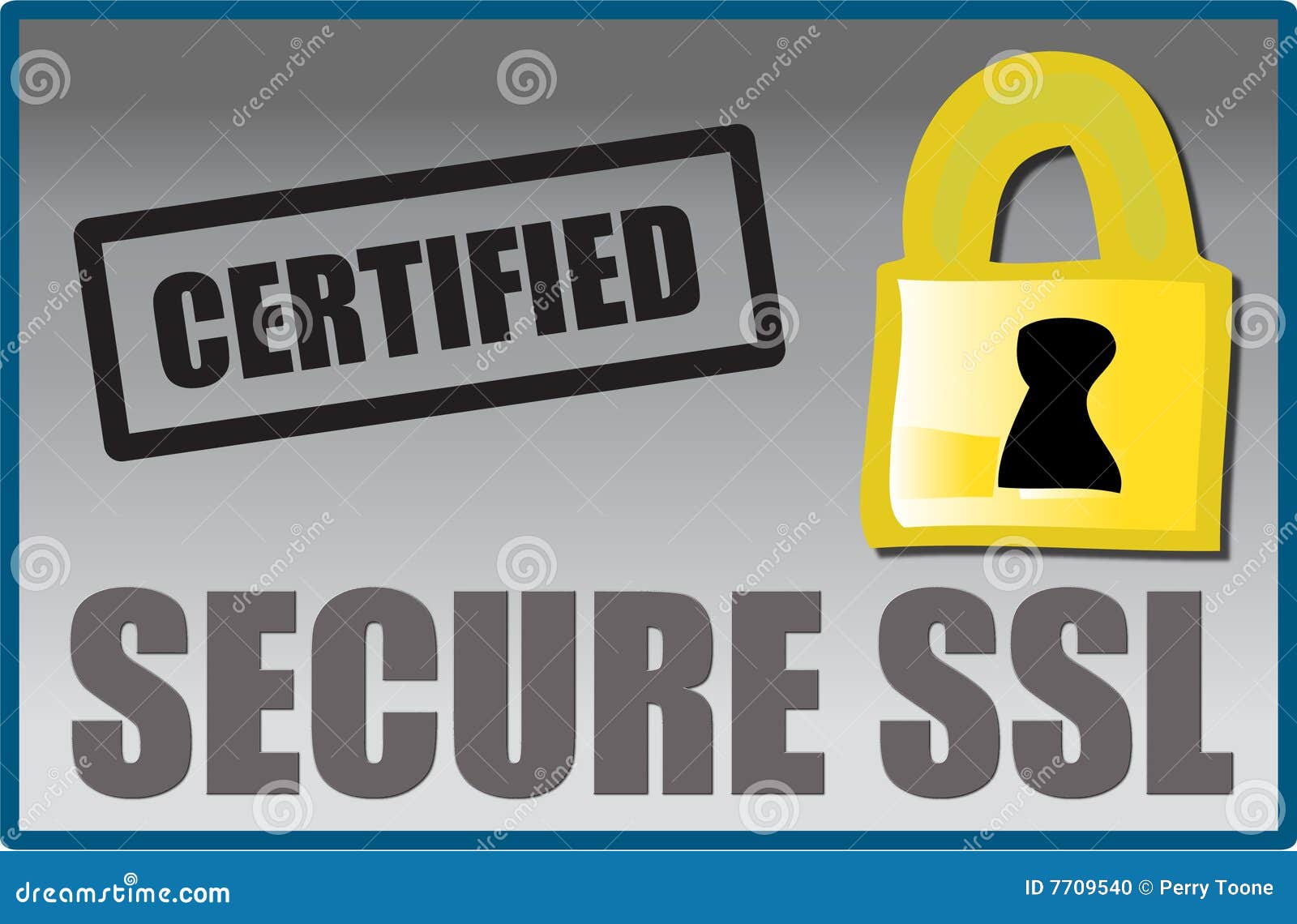 Secure SSL logo stock vector. Illustration of layer, safety - 7709540