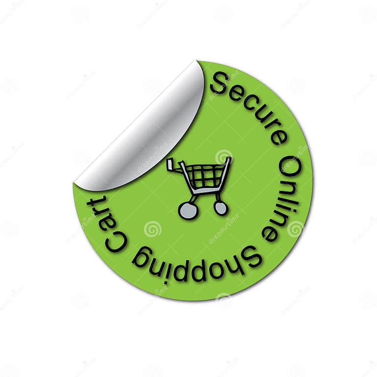 Secure SSL Peeled Sticker stock vector. Illustration of store - 9300644