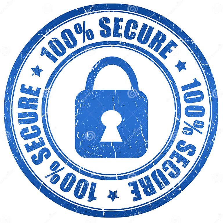 Secure stamp stock illustration. Illustration of grunge - 18972709