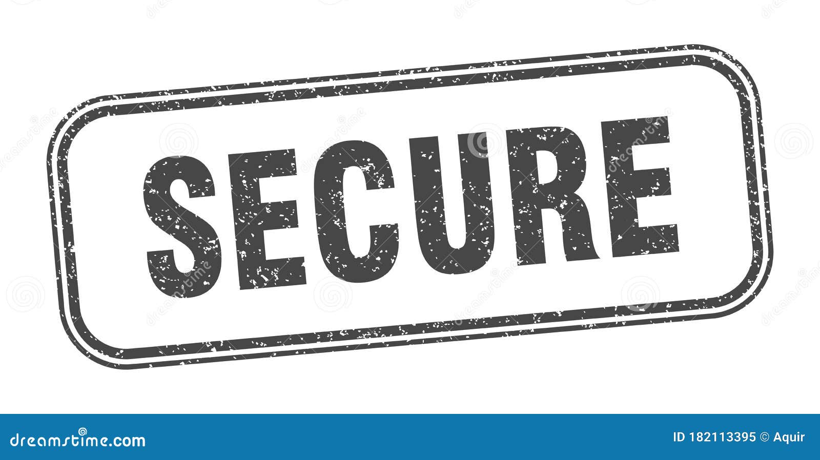 Secure Stamp. Secure Square Grunge Sign Stock Vector - Illustration of ...