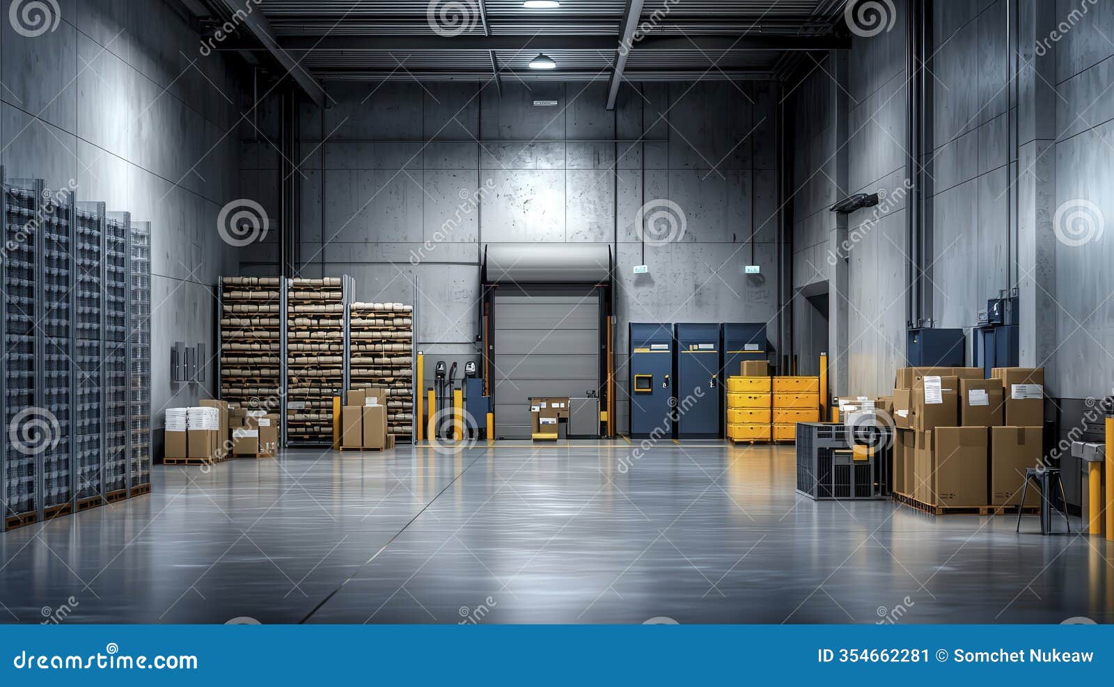 Secure Storage Facility Overview Industrial Warehouse High-security ...