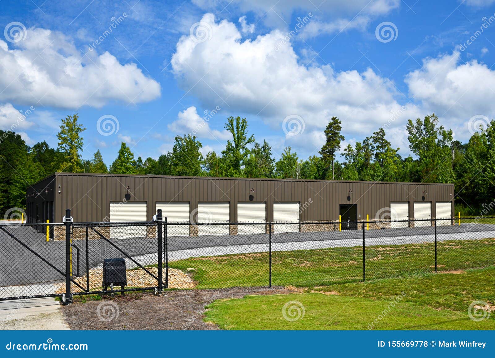 A Brand New Secure Self Storage Facility Stock Photo - Image of access ...
