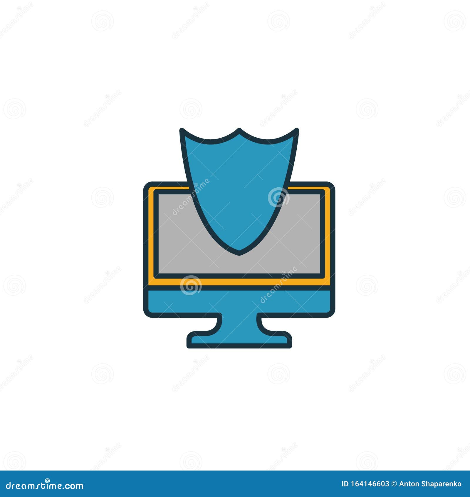 Secure System Icon. Simple Element from Security Icons Collection Stock ...
