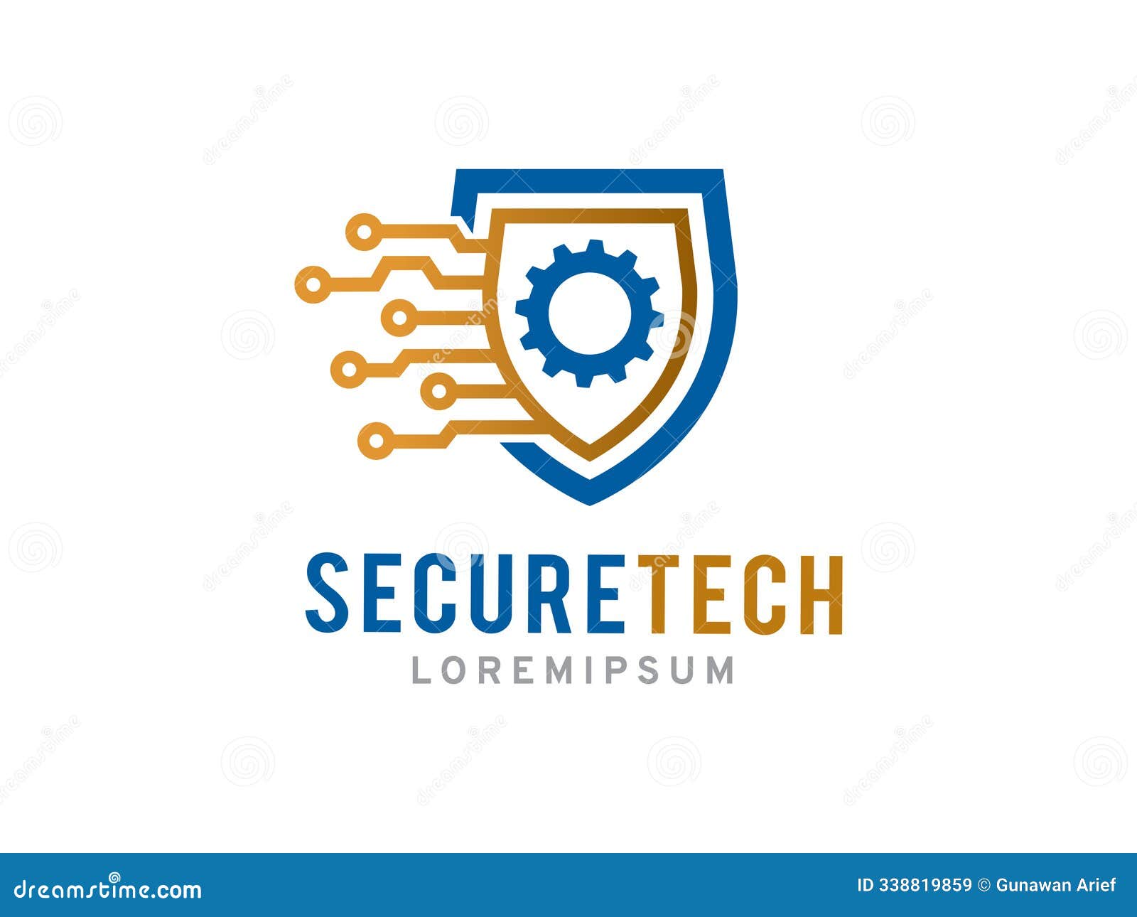 Secure Tech Logo Symbol or Icon Template Stock Vector - Illustration of ...