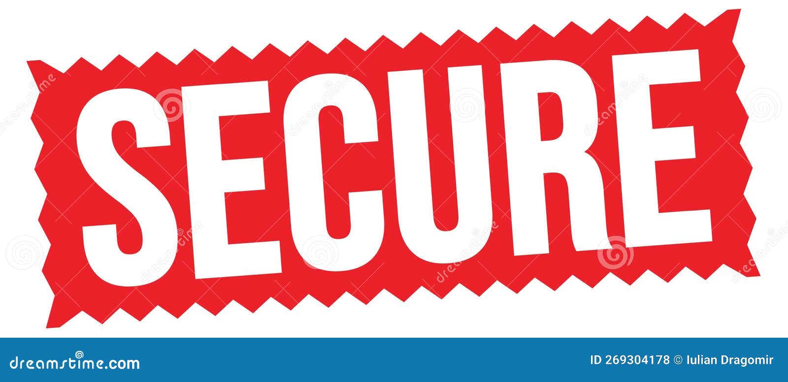 SECURE Text Written on Red Stamp Sign Stock Illustration - Illustration ...