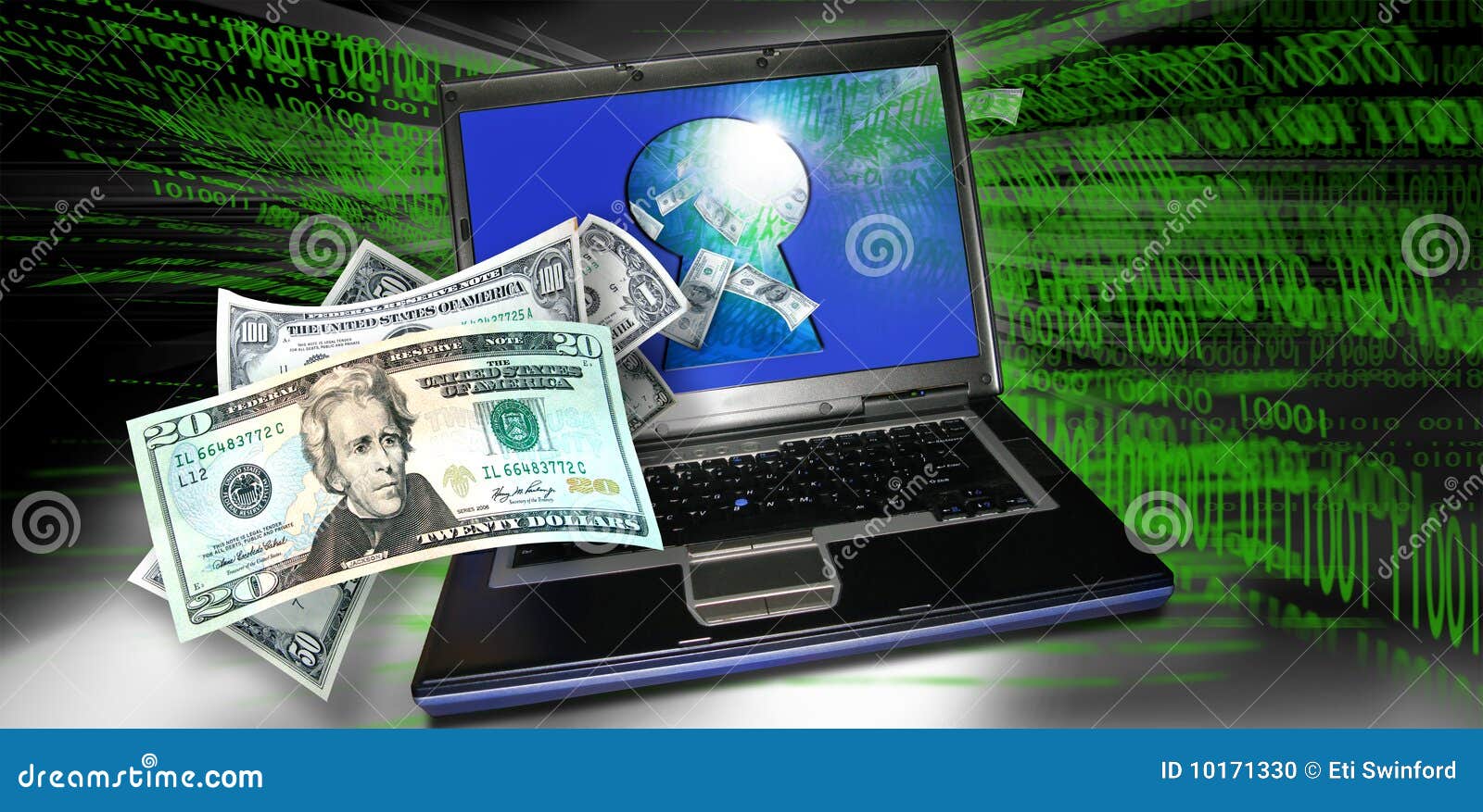 Secure transaction stock photo. Image of finance, dollars - 10171330