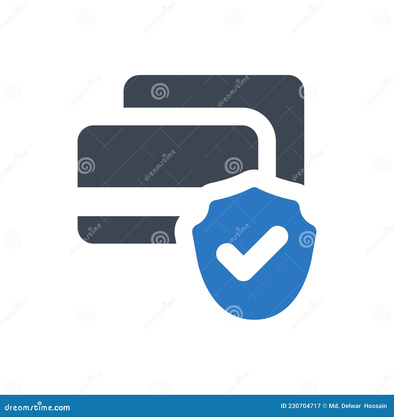 Secure transaction icon stock vector. Illustration of secure - 230704717