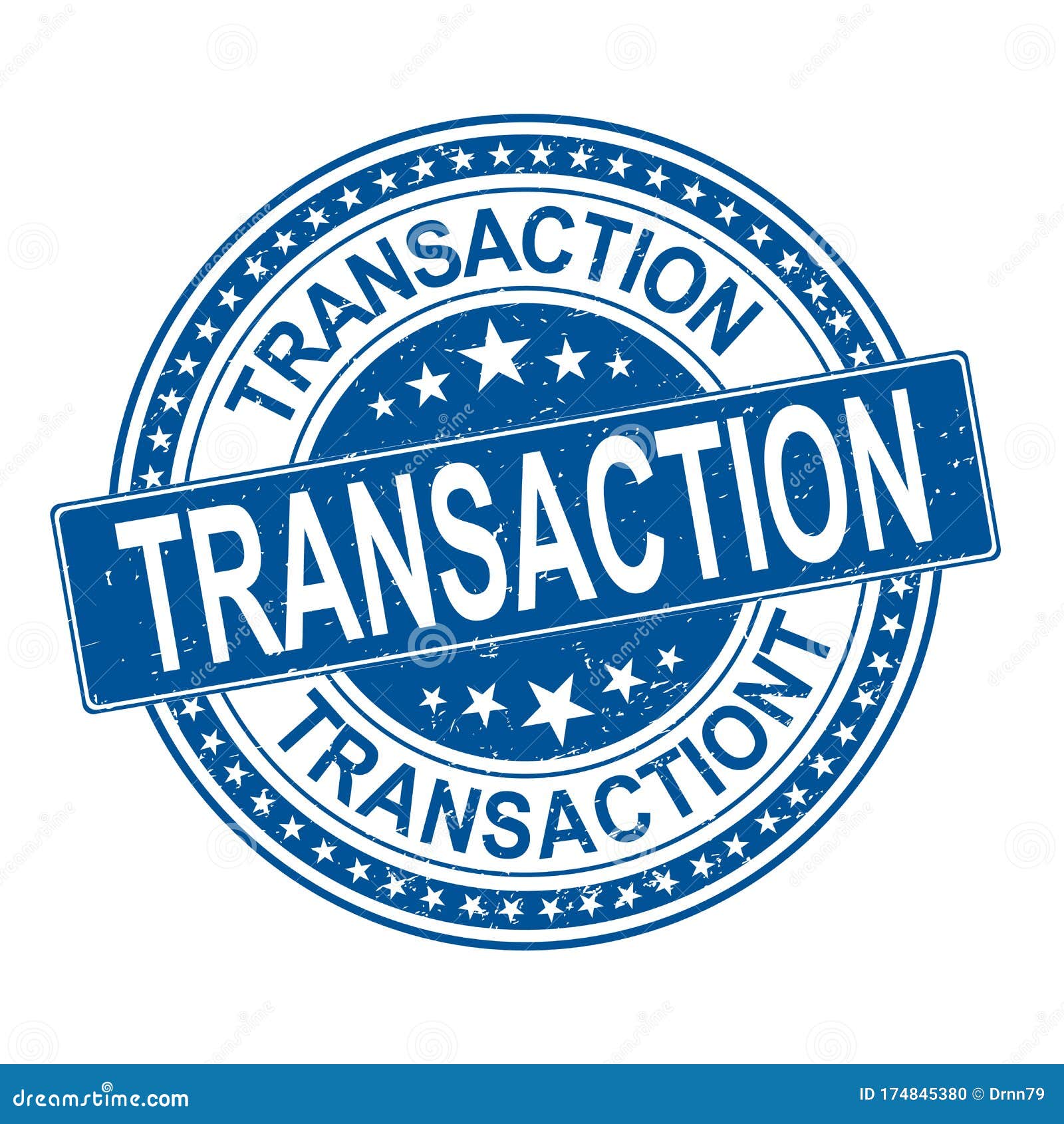 Secure Transaction Vector Stamp on White Background Stock Vector ...