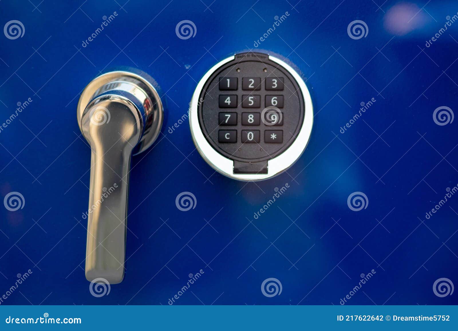 Secure Vault with Number Based Padlock Security Mechanism Keyboard As ...