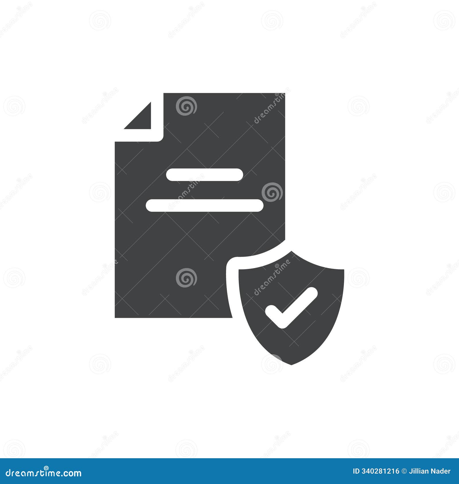 Secure Verification Icon Simple Vector Symbol Stock Vector ...
