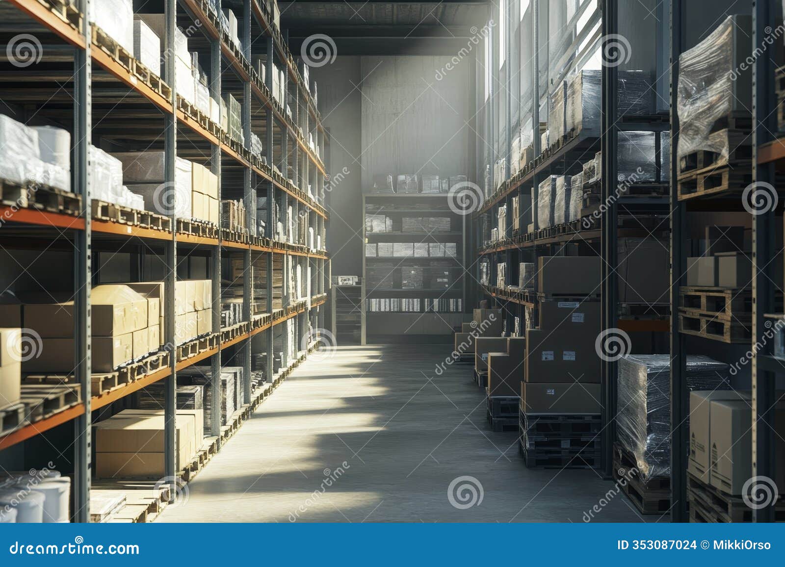 Secure Warehouse with Shelving for Optimal Electronic Equipment Storage ...