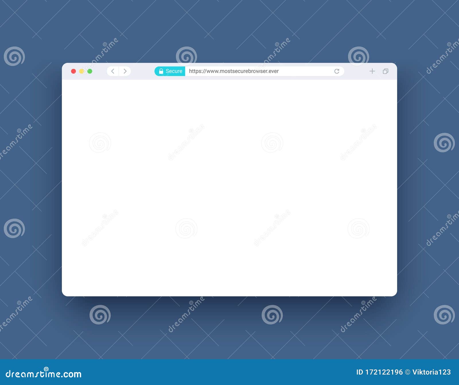 Browser Template Set In Light Theme For Website, Laptop And Computer ...