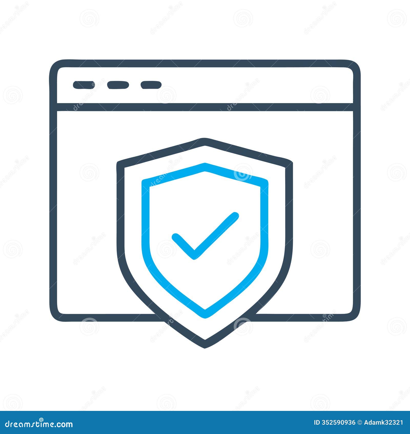 Secure Web Browser Vector for Cybersecurity and Shield Protection ...