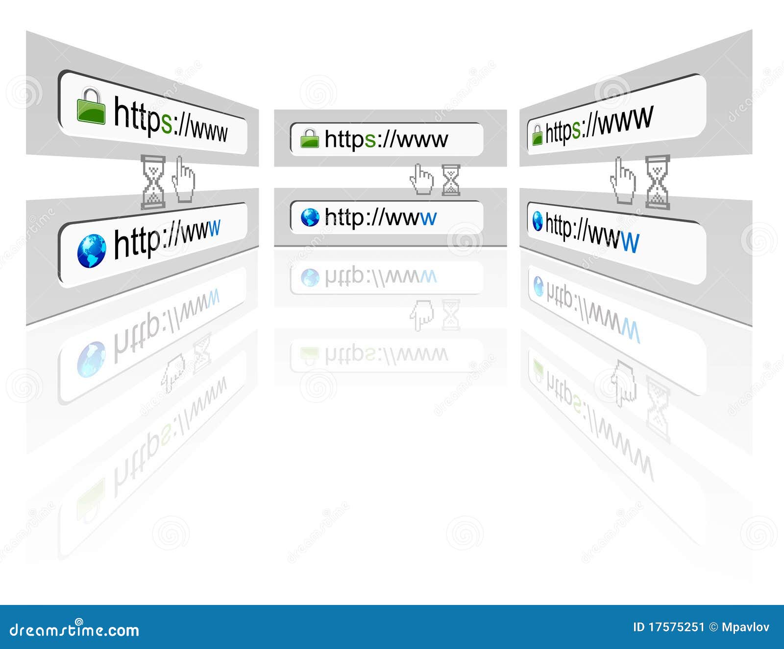Secure Web Connection on a Web Browser Stock Vector - Illustration of ... Secure Web Connection on a Web Browser Stock Vector - Illustration of ...