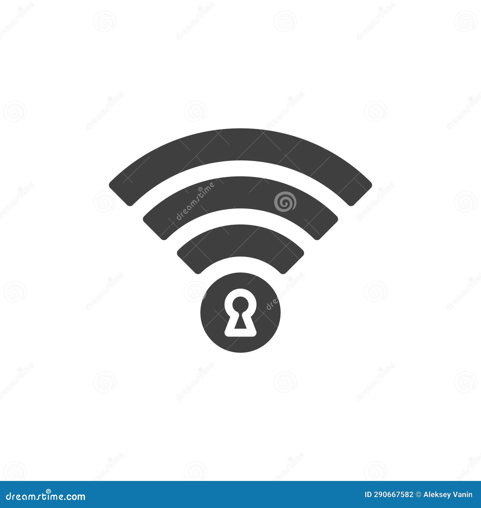 Secure Wifi Access Vector Icon Stock Illustration - Illustration of ...