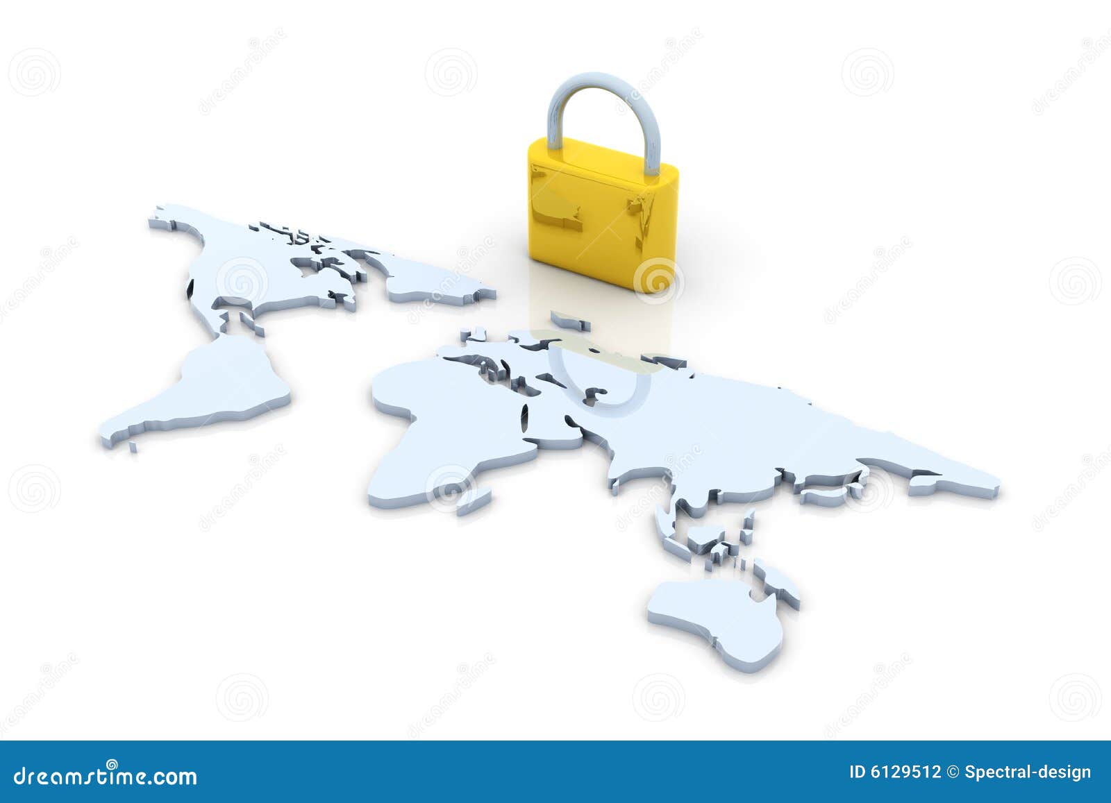 Secure World stock illustration. Illustration of east - 6129512