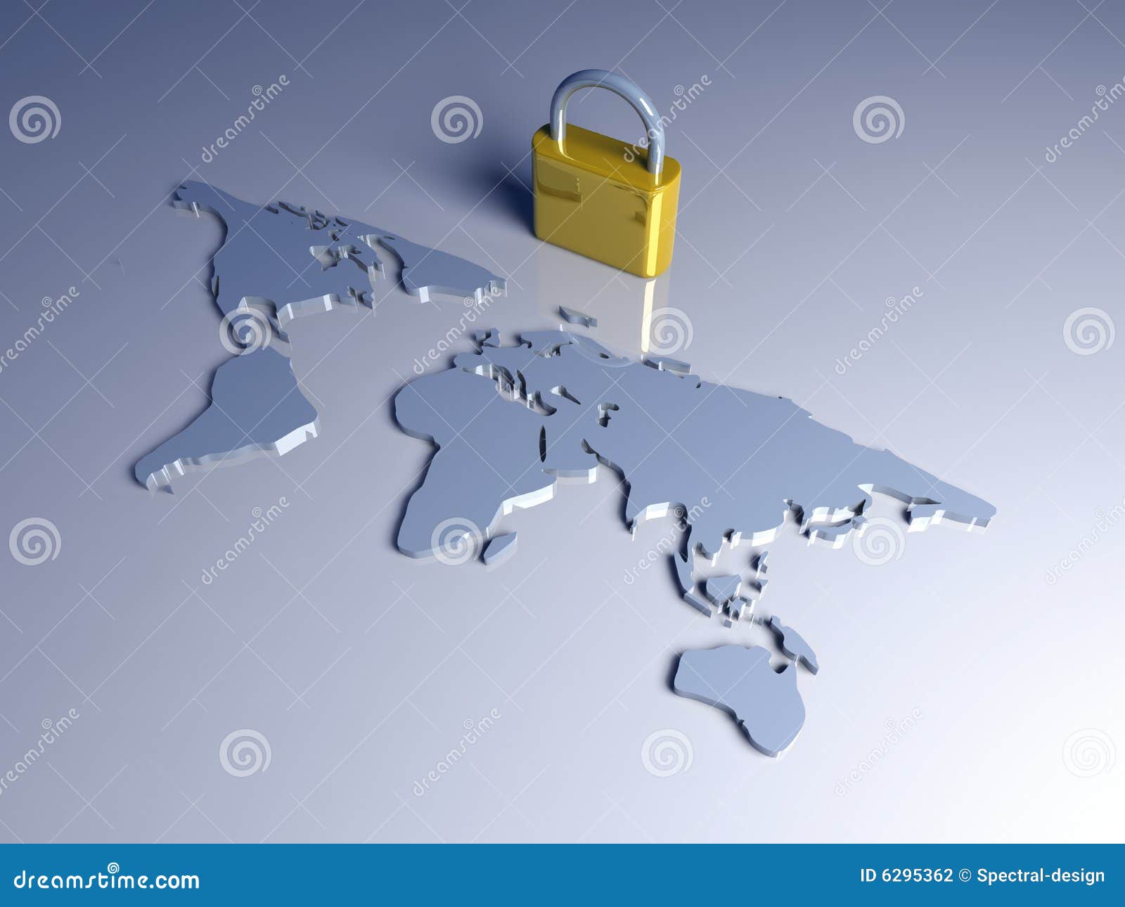 Secure World stock illustration. Illustration of asia - 6295362