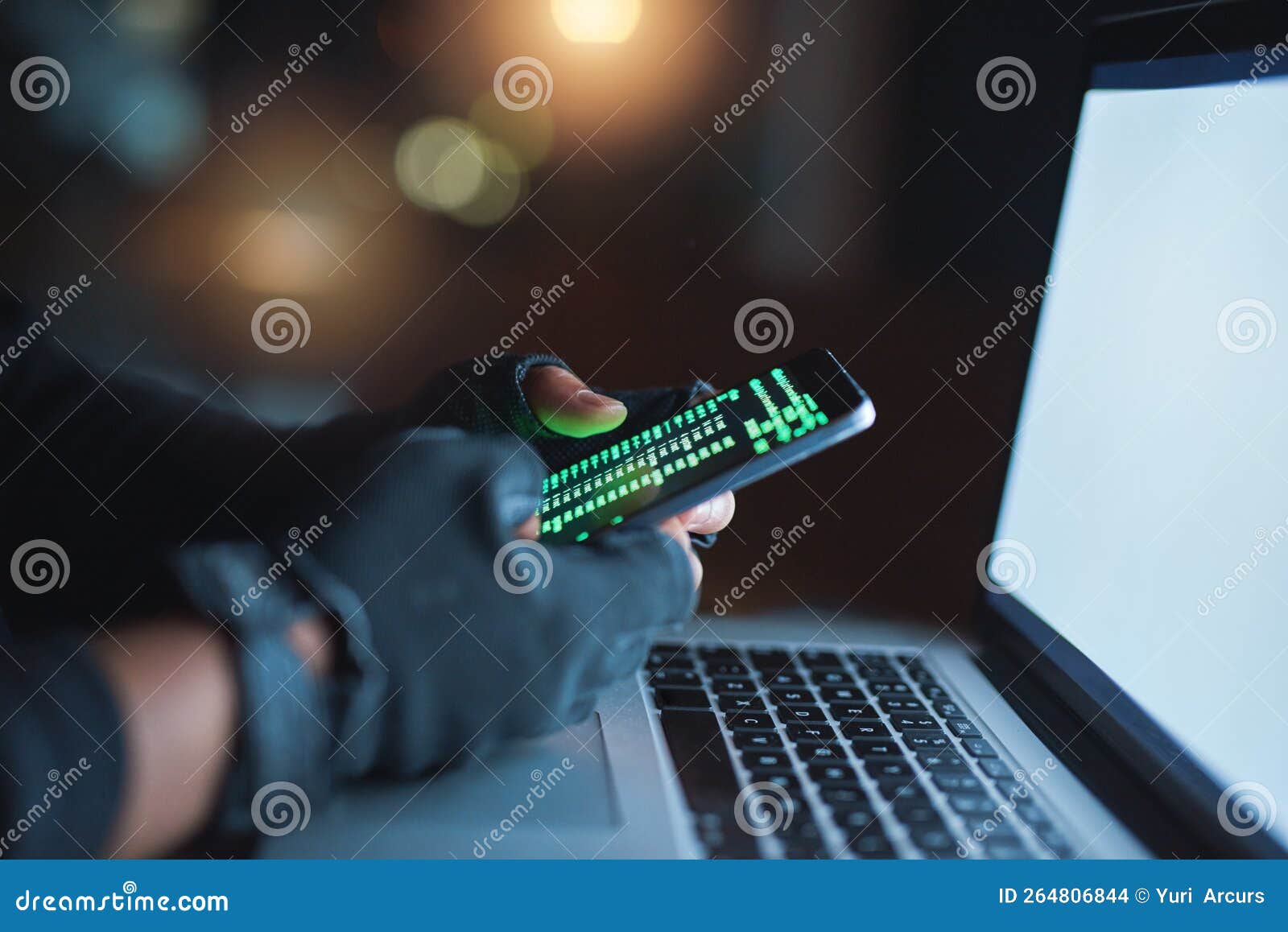 Secure Your Data before Thieves Take Advantage. an Unrecognisable ...